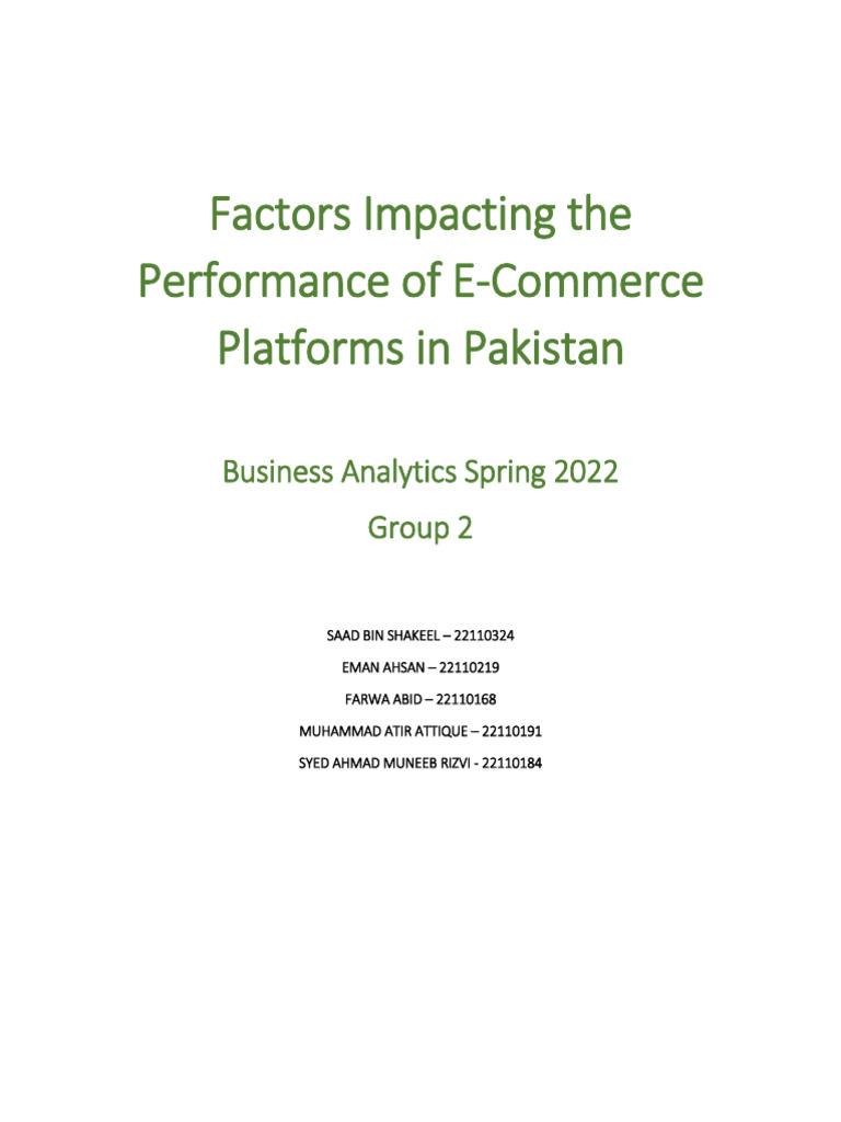 Final Report Economist | PDF | E Commerce | Retail