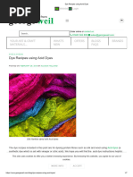 Rit Dye Color Formulas Guide PDF | PDF | Dyeing | Blue