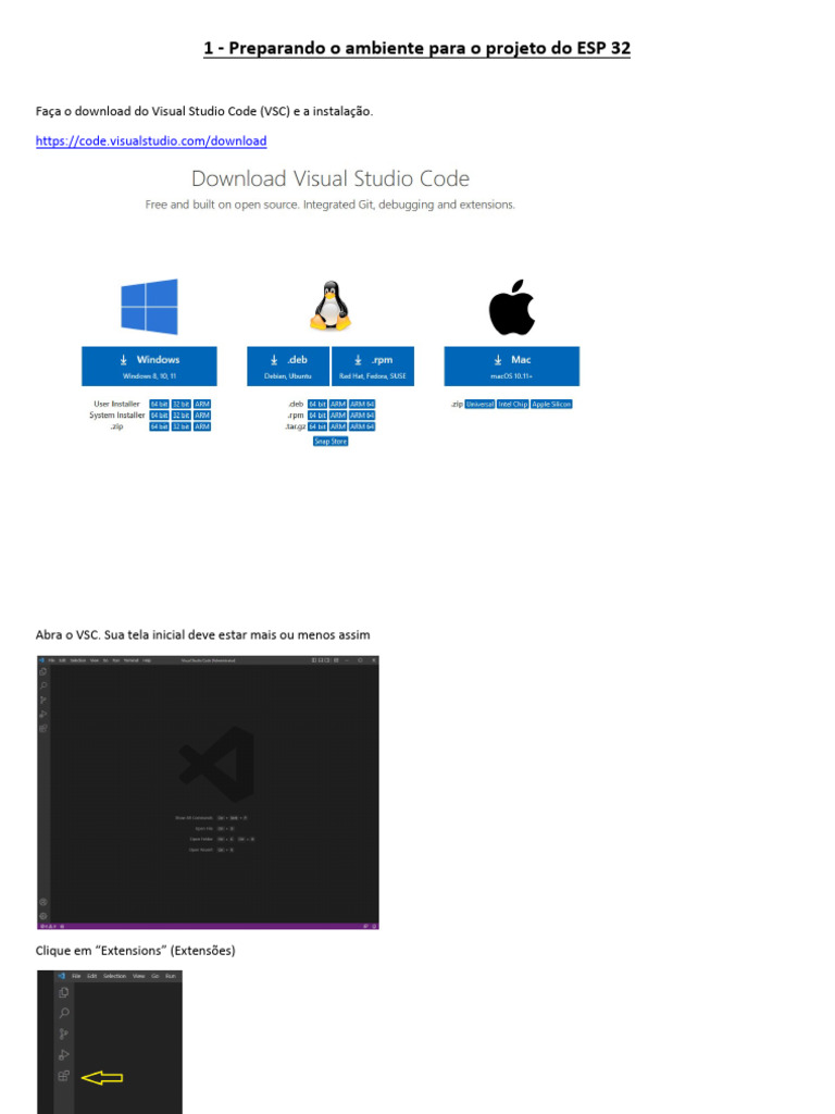VS Code - Esp32 | PDF | Informática | Programas