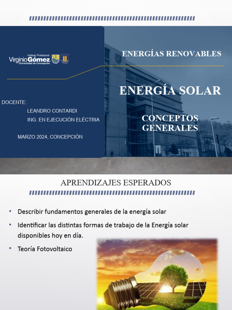Presentación VG EERR 2.1 FV Introducción V2 (Con Sensores) | PDF | Energía solar | Sistema ...