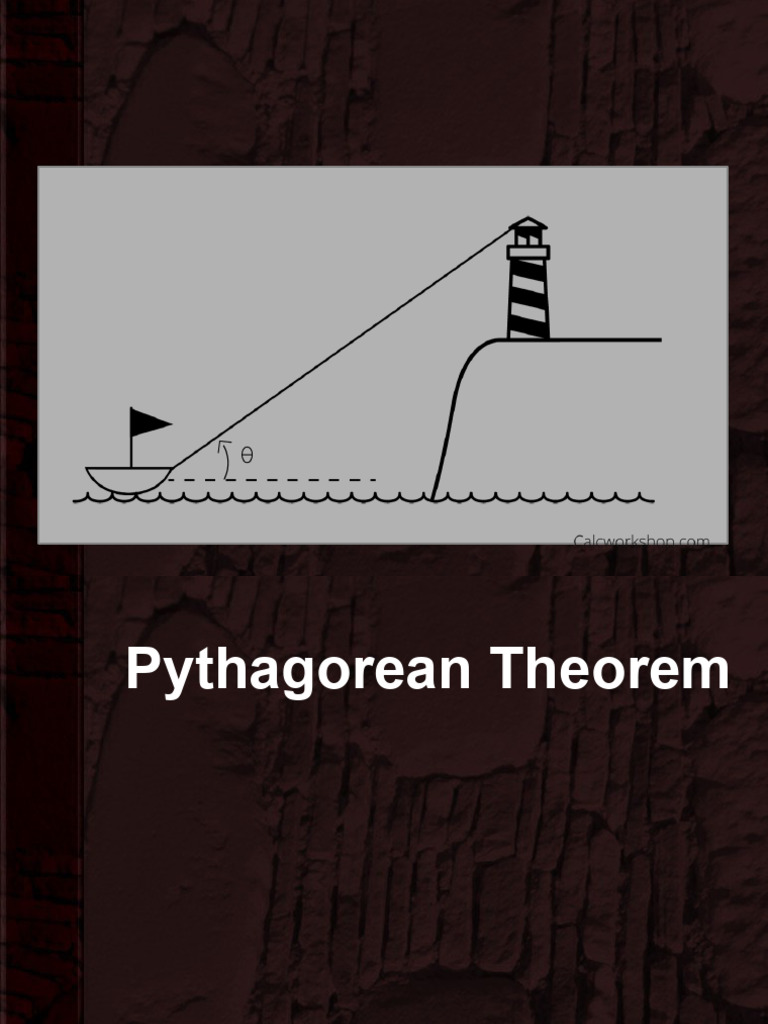 Pythagorean Theorem PowerPoint | Download Free PDF | Triangle Geometry | Elementary Geometry