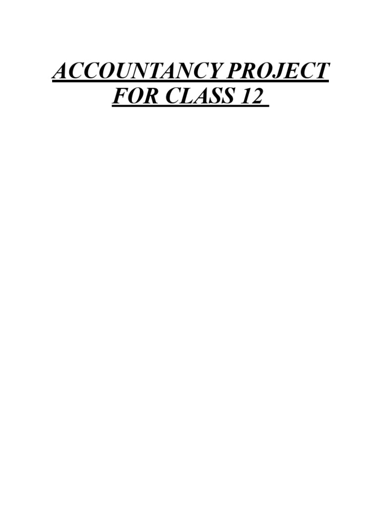 Pptx. Acc - Class - 12 | PDF