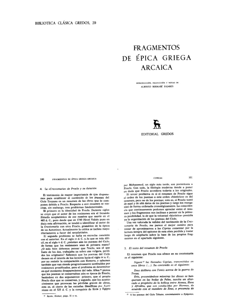 Resúmenes de Proclo (Ciclo Troyano) | PDF | Aquiles | Ilíada