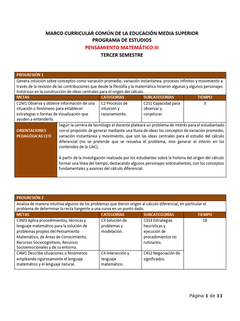 PROGRESIONES Pensamiento Matemático III | PDF | Intuición | Pensamiento