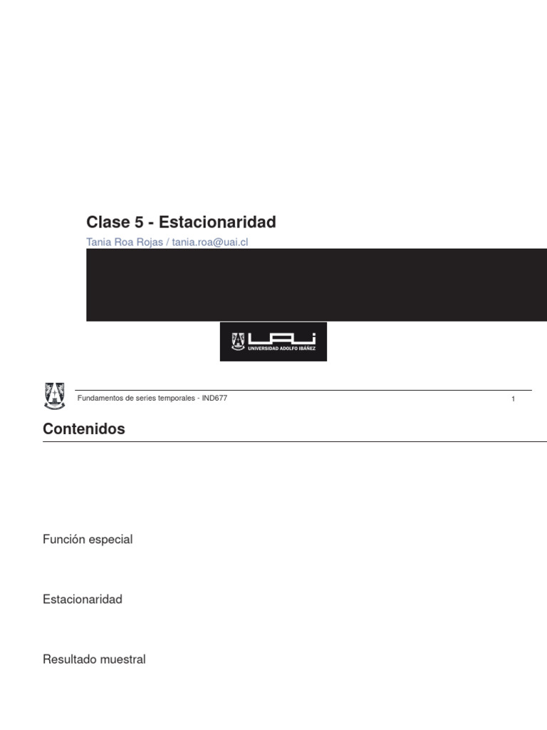 Clase5 IND677 2024 | PDF | Teoría de probabilidad | Análisis estadístico