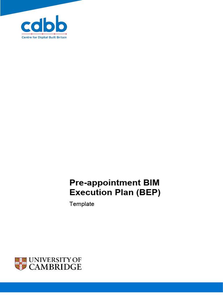 Pre-Appointment Bep Template | Download Free PDF | Building Information ...