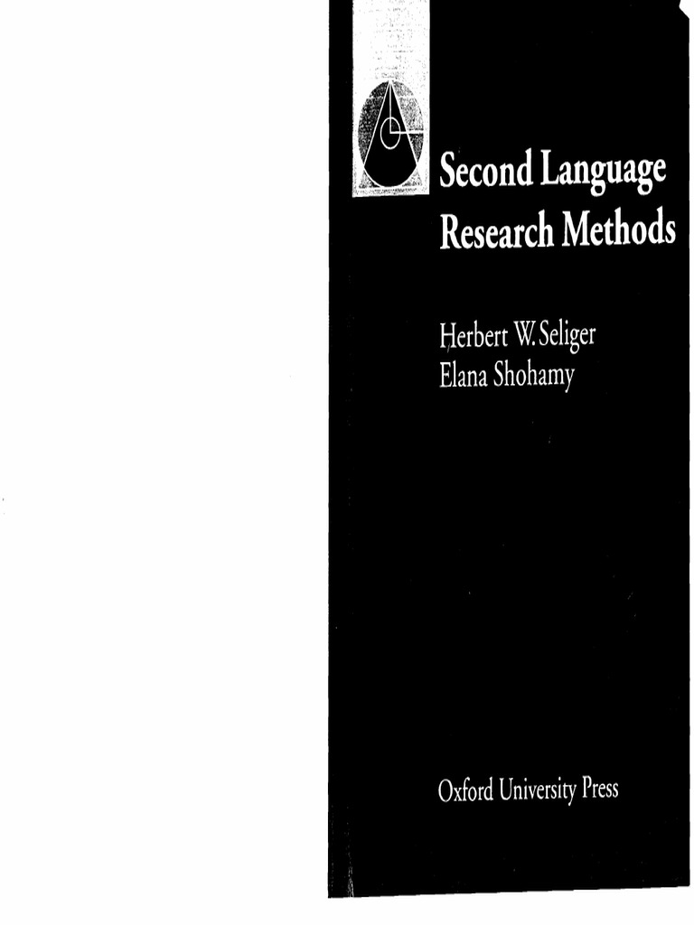 Second - Language - Research - Methods Chap3 4 Seliger Shohamy | PDF | Second Language ...