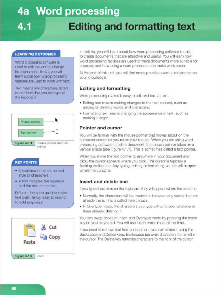 Introduction To Word Processing | PDF | Cursor (User Interface) | Word Processor