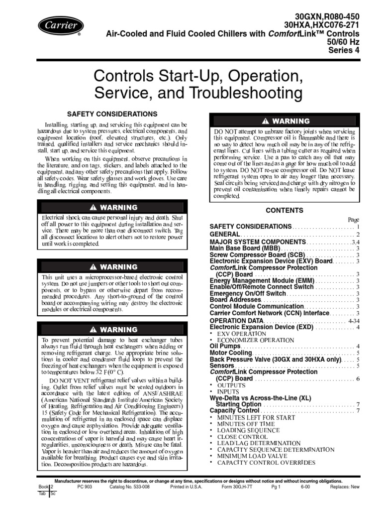 Controls Start-Up, Operation, Service, and Troubleshooting | PDF
