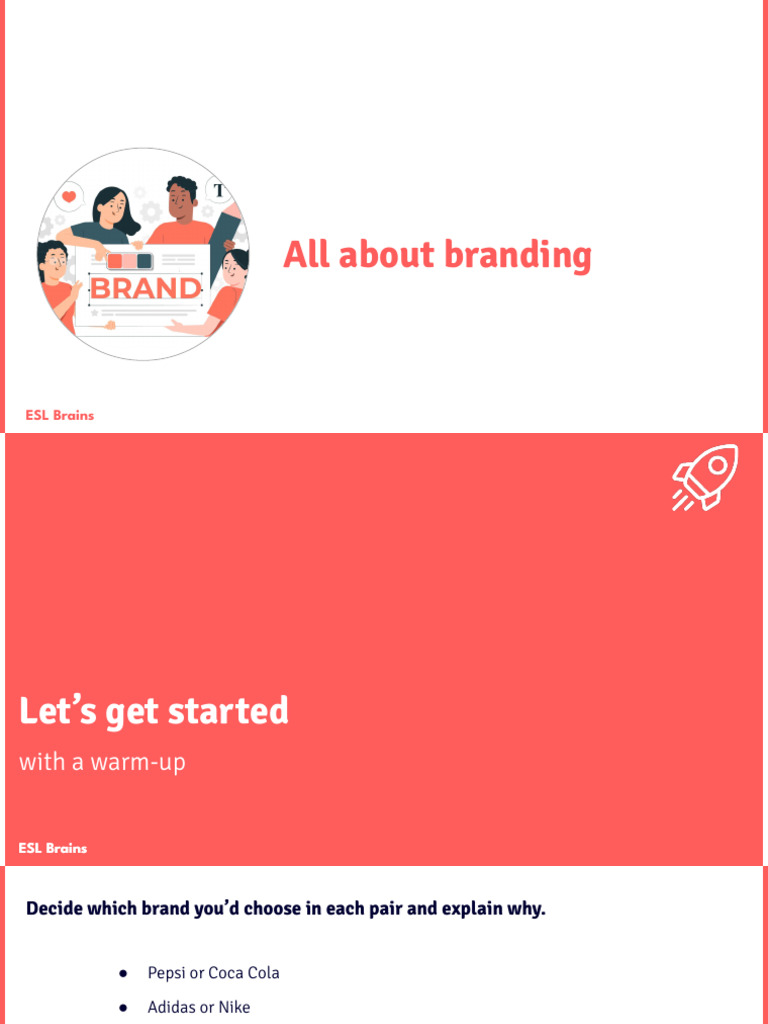 ESL Brains - All About Branding | PDF | Brand | Reputation