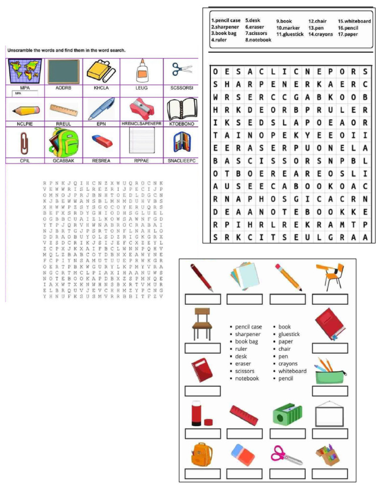 Classroom Objects | PDF