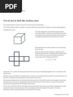 Surface Area of Cube - Formula, TSA of Cube, LSA (CSA) of Cube | PDF ...