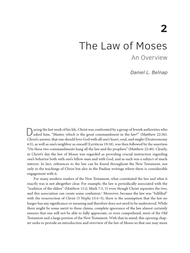 2 Law of Moses | PDF | Book Of Deuteronomy | Sacrifice