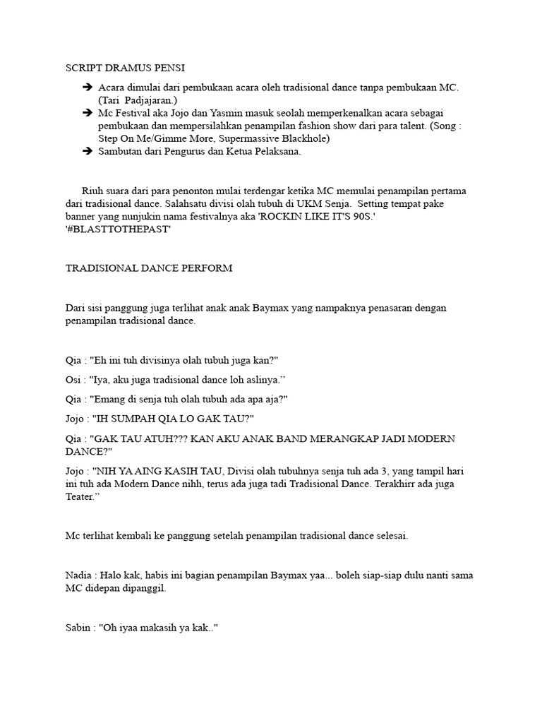 Script - Dramus - Fix BGT - Cape Ngedit | PDF