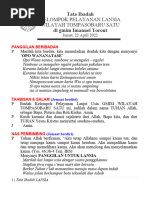 Lirik Mars Lansia: Masa Tua Bahagia | PDF