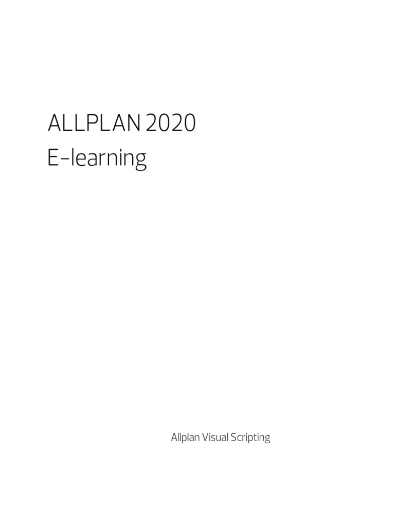 Allplan 2020 IL VisualScripting | PDF | Scripting Language | Window (Computing)