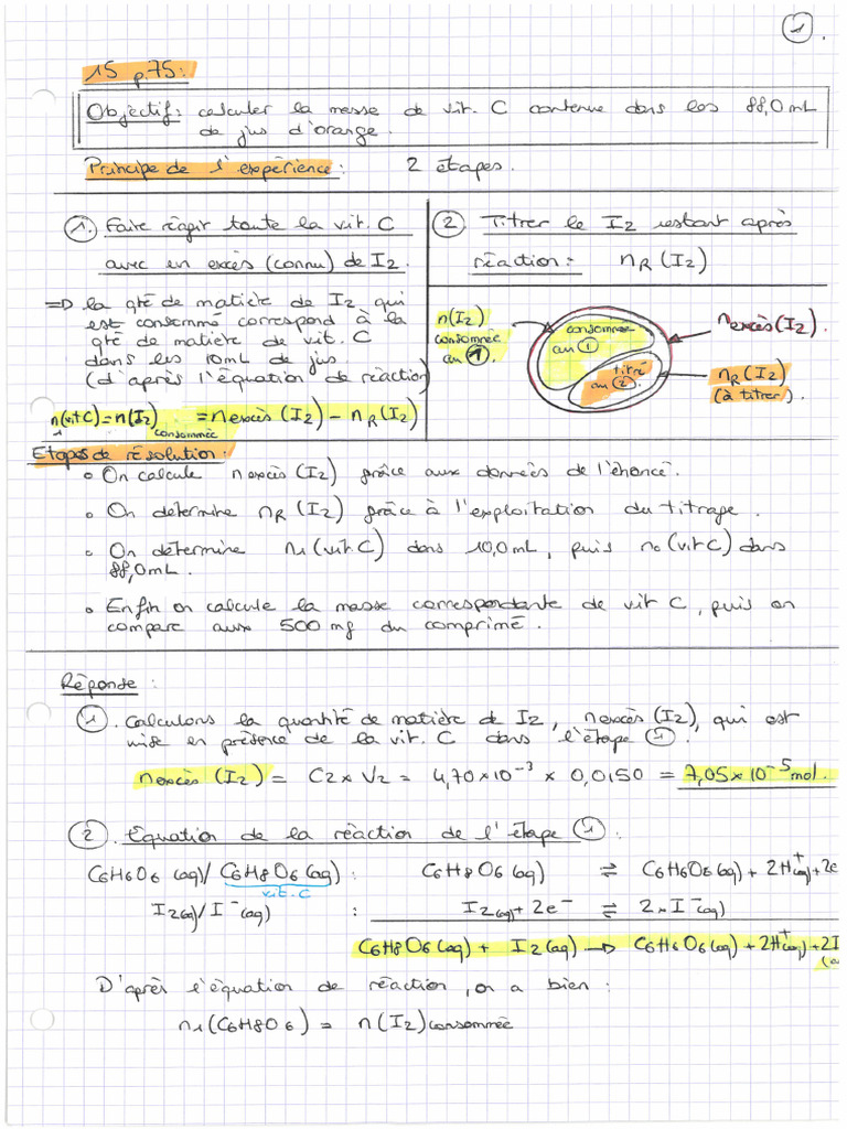 Correction Exo 15 Chap 8 | PDF