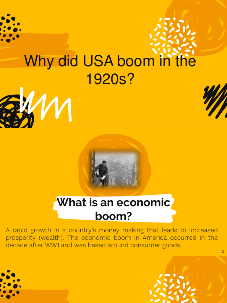 USA s Boom Explanation PDF Business Cycle Car