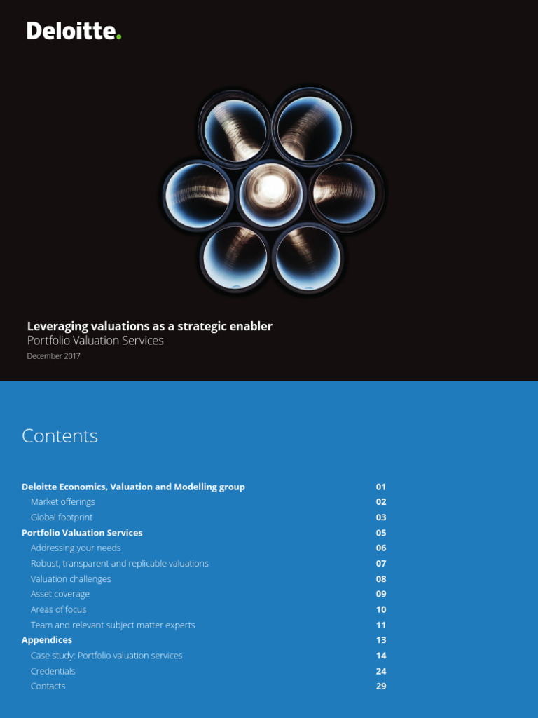Deloitte Portfolio Valuation Services Guide | PDF | Valuation (Finance ...