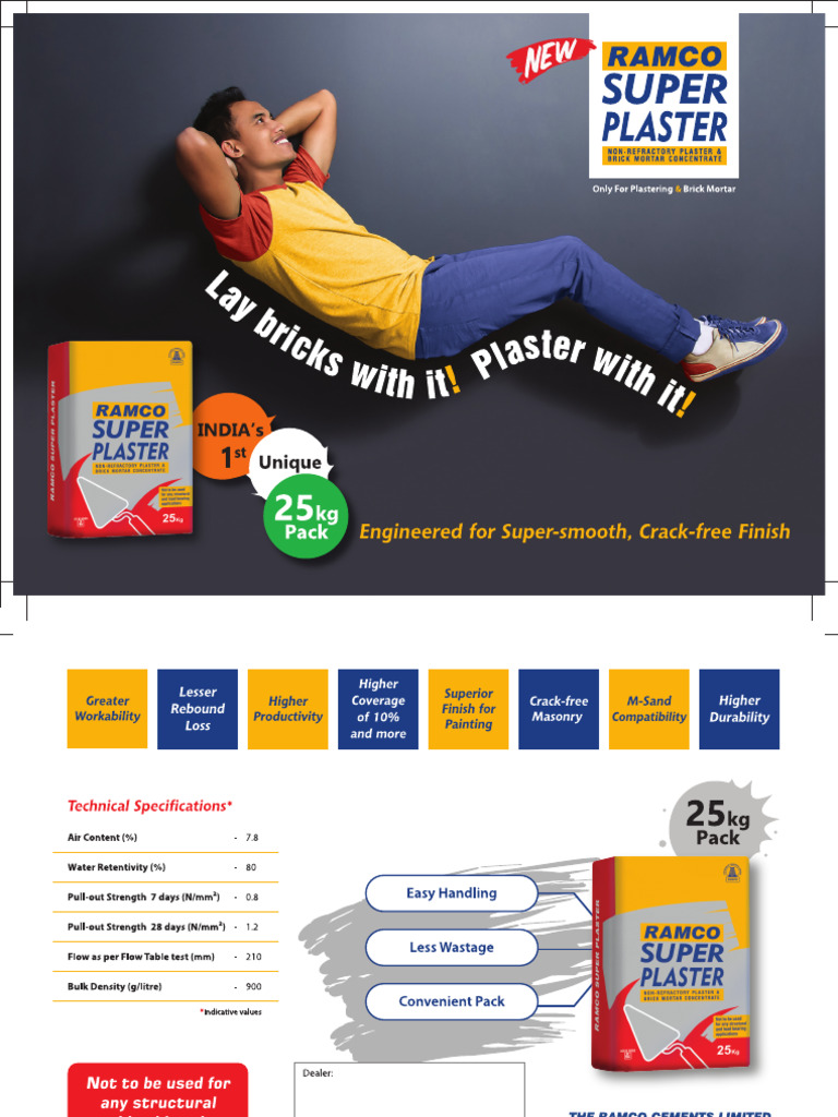 Ramco Super Plaster Leaflet - English | PDF