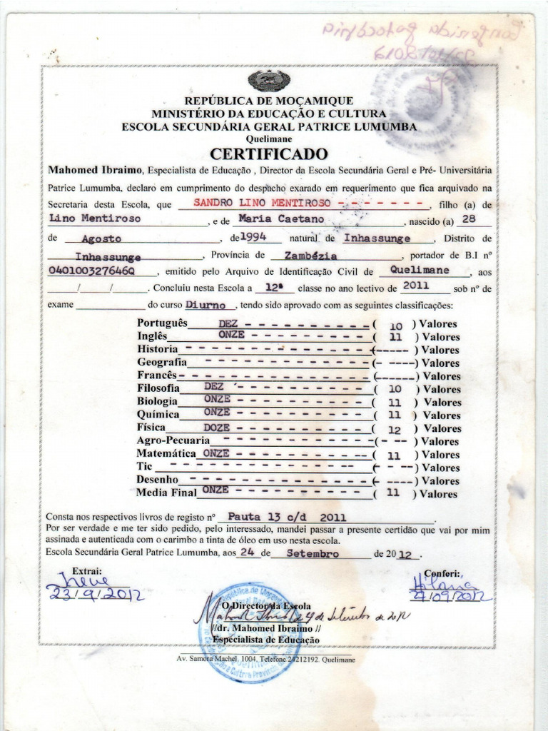 Certificado 12 | PDF