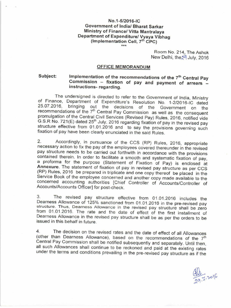 7CPC Implementation 29072016 | PDF