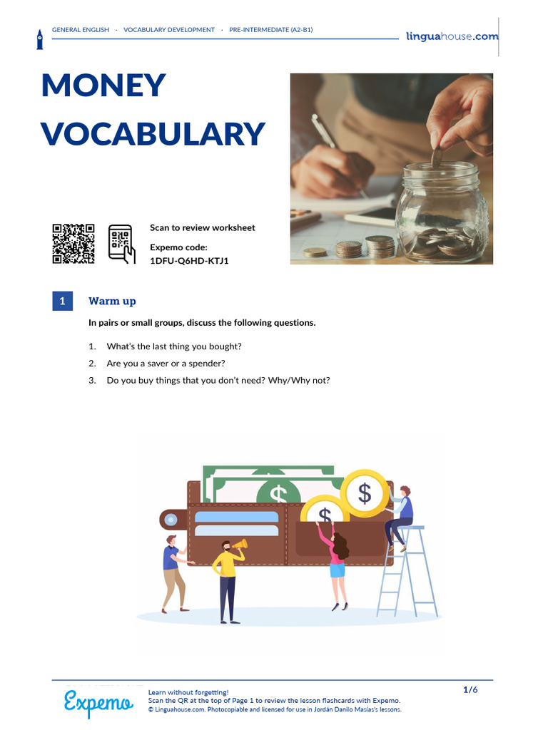 money-vocabulary-british-english-student | PDF | Money | Loans
