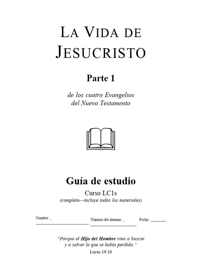 La Vida de Jesus | PDF | Jesús | Evangelio de Mateo