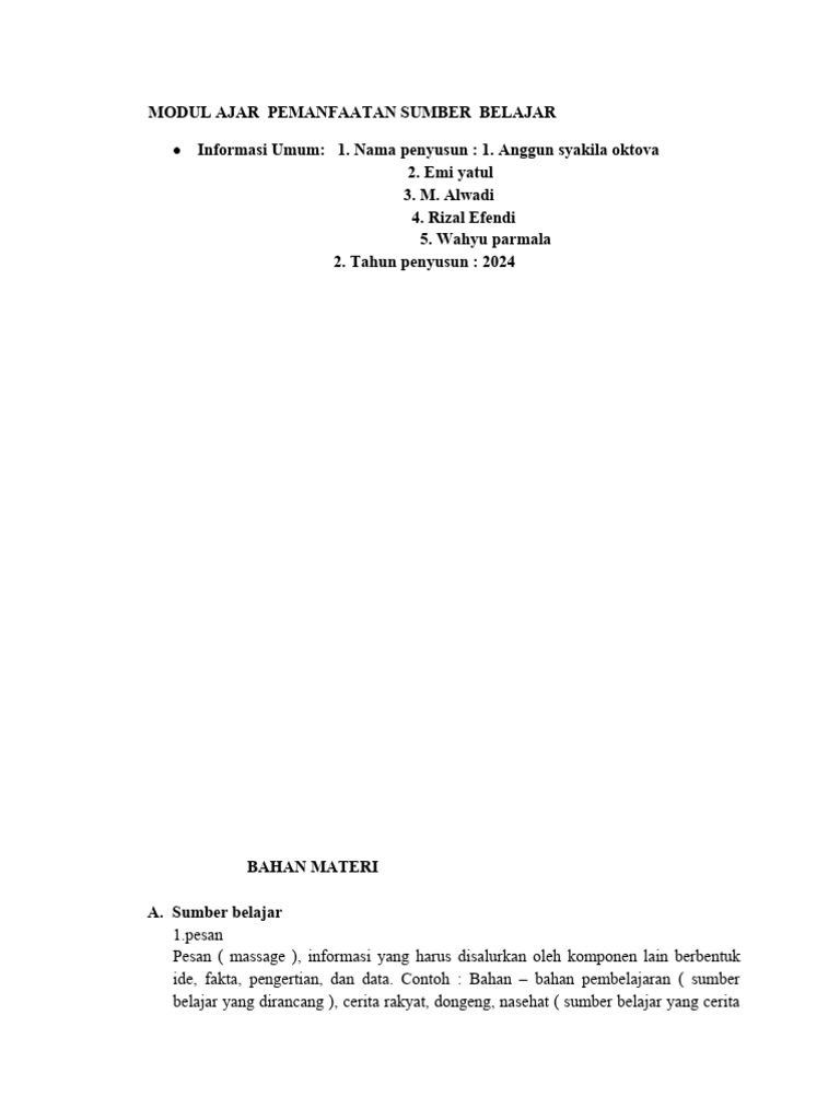 Modul Ajar KLP 6 | PDF