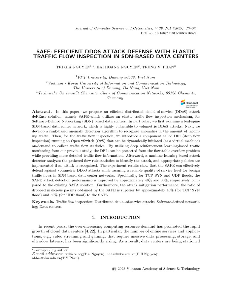 Tri Gia Nguyen | PDF | Denial Of Service Attack | Computer Network