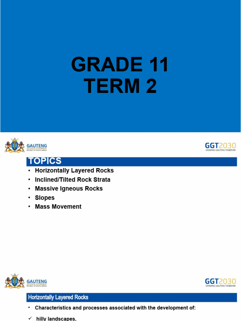 Grade 11 Term2 | PDF | Rock (Geology) | Canyon