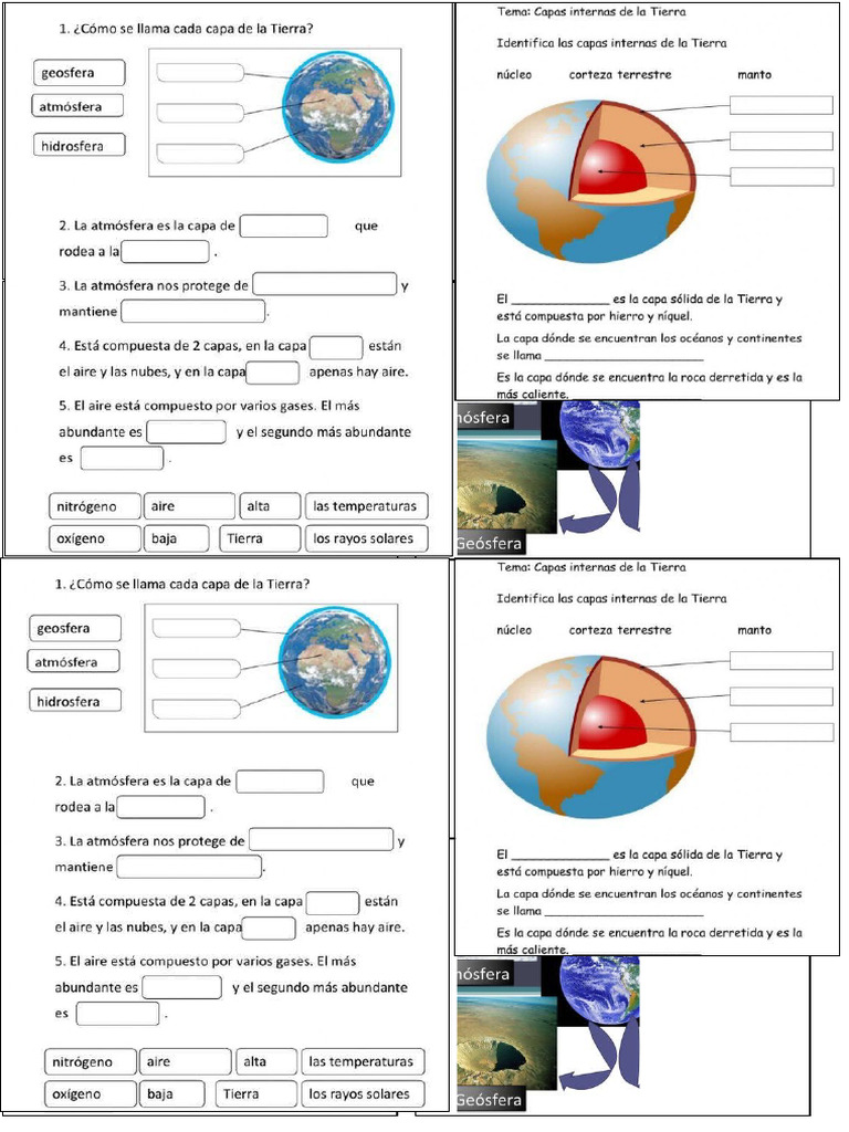 Fotocopias La Tierra Como Sistema Material | PDF