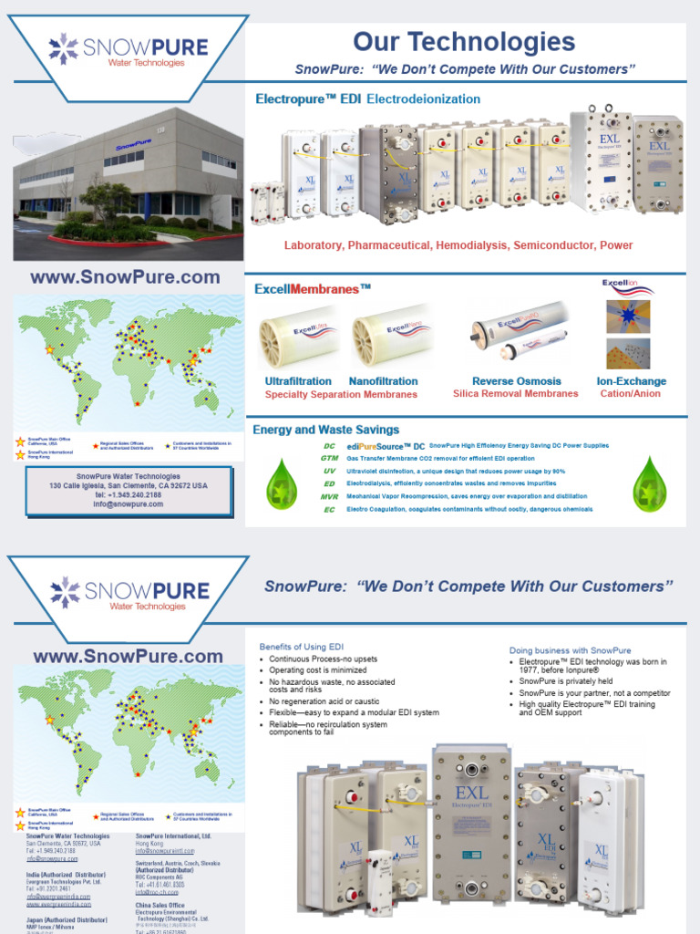 SnowPure Visual Line Card 2020 | PDF | Membrane | Transparent Materials