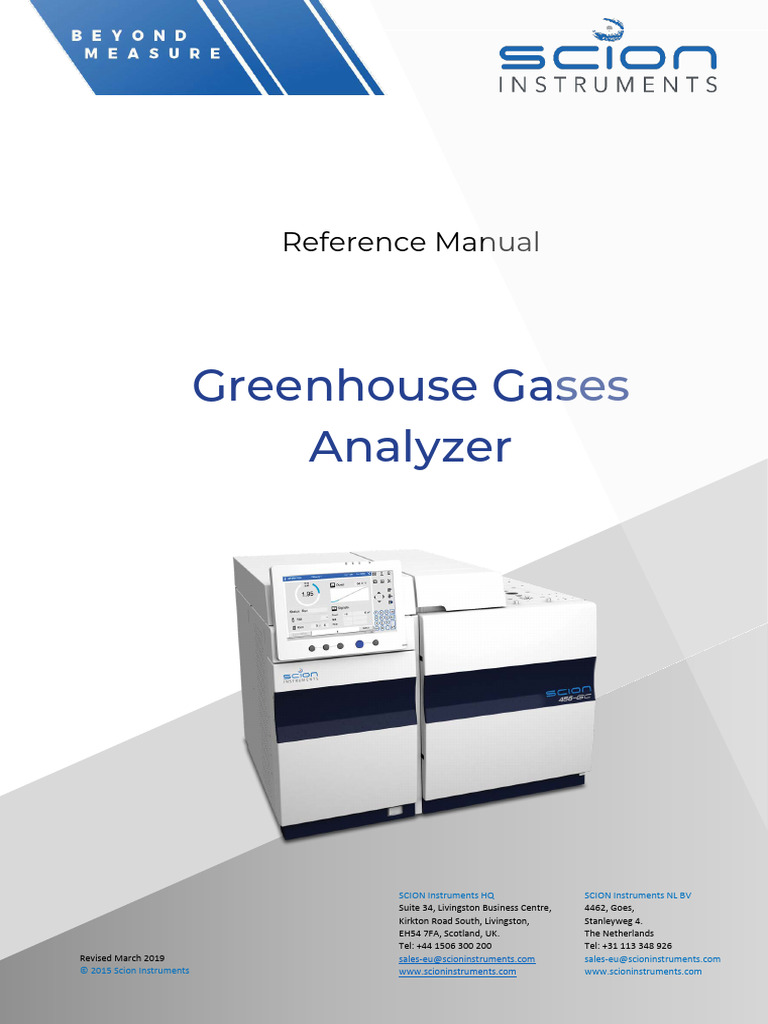 456 GC | PDF | Greenhouse Gas | Gas Chromatography