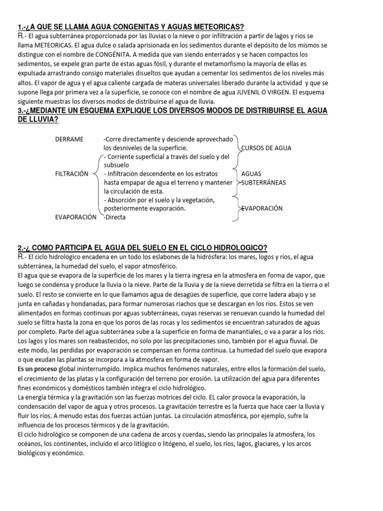 Final Geogra 2 | PDF | El ciclo del agua | Agua subterránea