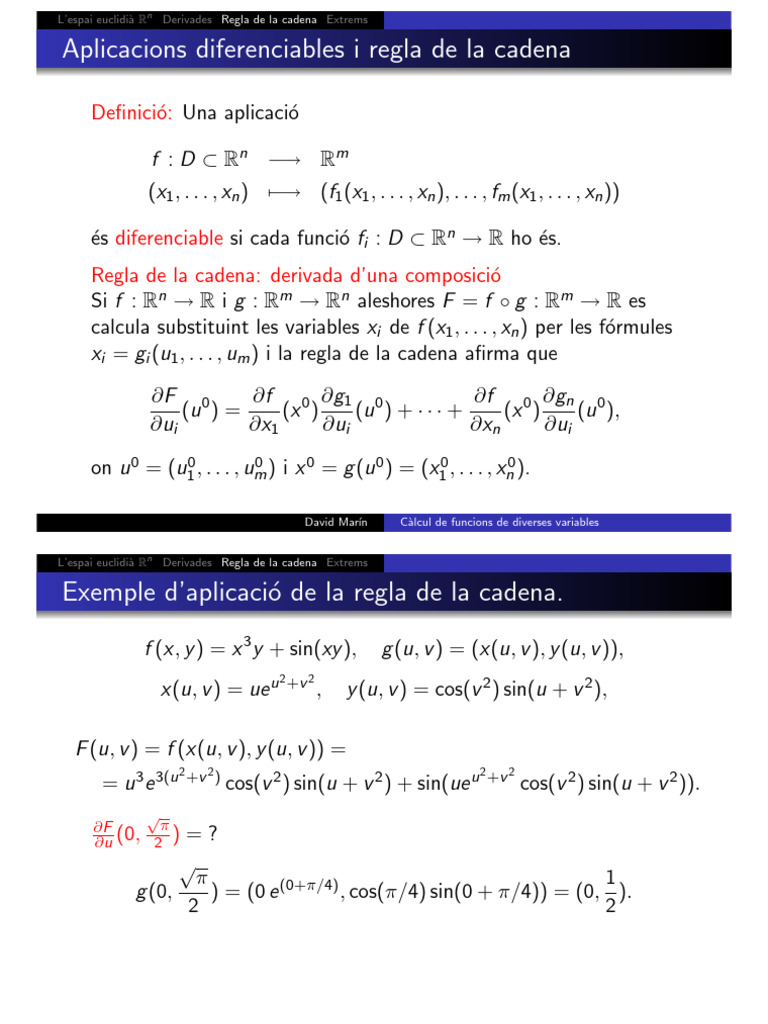 3 Regla Cadena | PDF | Sustracción | Objetos matemáticos