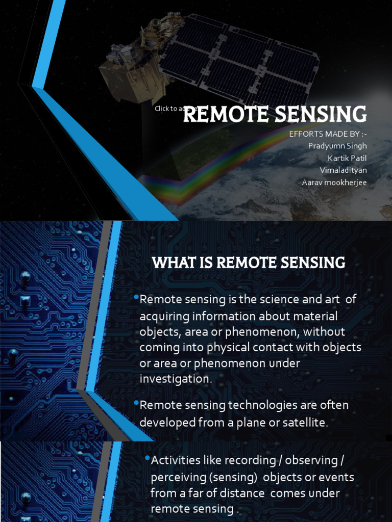 Remote Sensing | PDF | Remote Sensing | Satellite