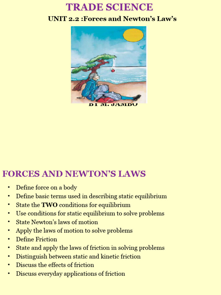 Module - 2.2 - Forces and Newton's Laws | PDF | Force | Newton's Laws ...