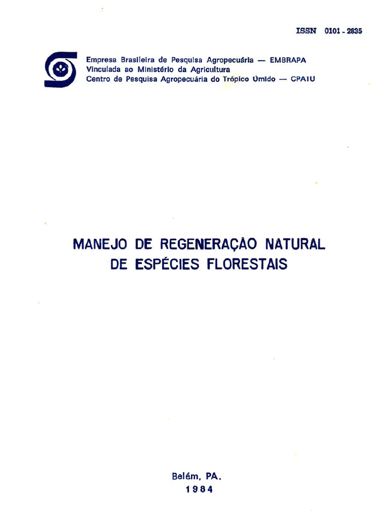 Manejo de Regeneração Natural Florestal | PDF | Floresta Amazônica