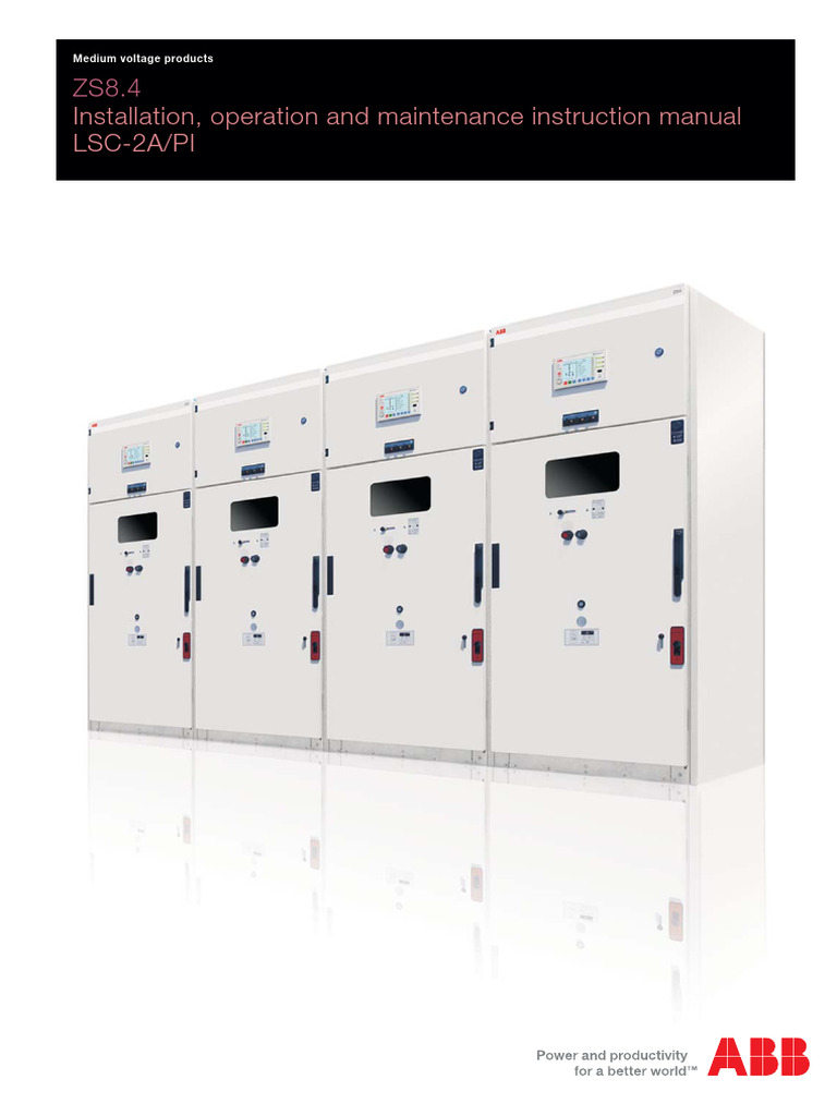 1VLM000064 - Rev.-, en - Instruction Manual - 2012-01 - (ZS8.4) | PDF | Switch | Fuse (Electrical)