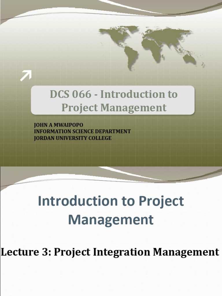 DCS 066 Lecture 3 | PDF | Project Management | Net Present Value DCS 066 Lecture 3 | PDF | Project Management | Net Present Value