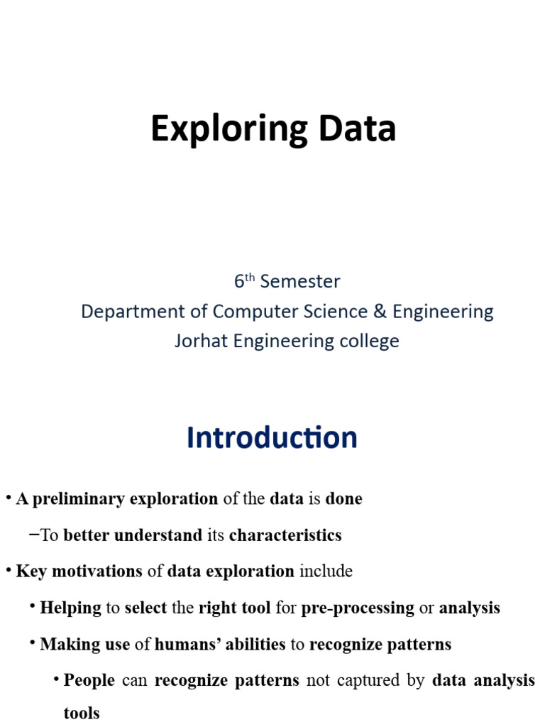 5 Data Exploration | PDF | Data