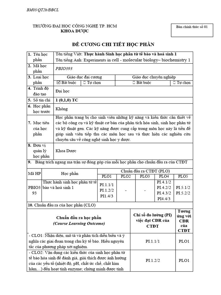 Pbio393 - TH SHPT TB Hs 1 | PDF