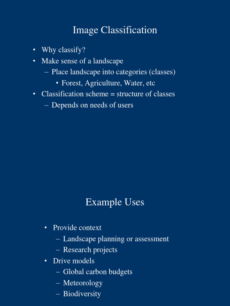 Image Classification | PDF | Statistical Classification | Cluster Analysis