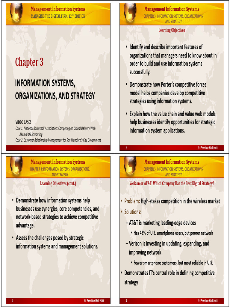 Chapter 3: Information Systems, Information Systems, Organizations, and Strategy | PDF | System ...
