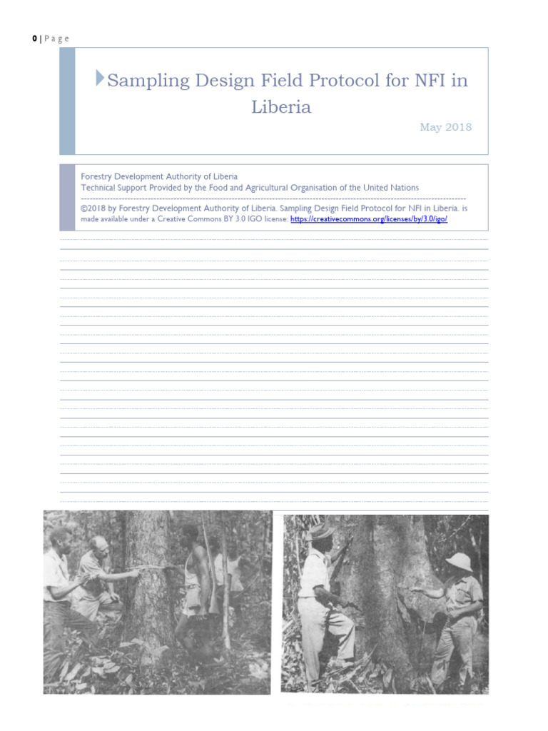 Liberia NFI SOP For Biophysical Forest Inventory - Design and Field ...