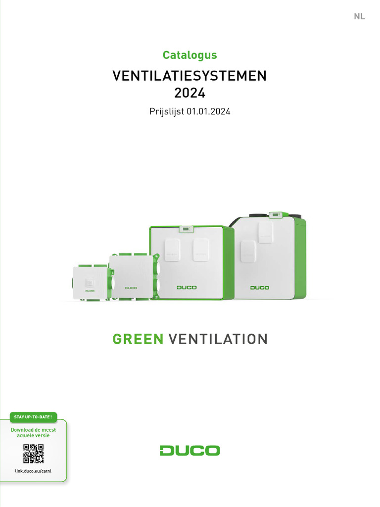 Catalogus DUCO Systemen 2024 Nederland NL Prijslijst 01.01.2024 C BP | PDF