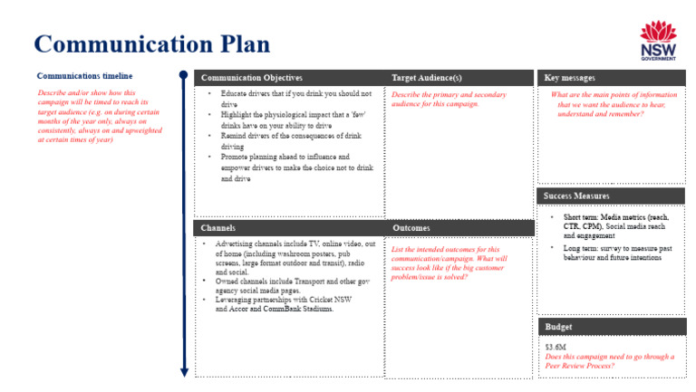 Blank communication plan (1) | Download Free PDF | Communication ...