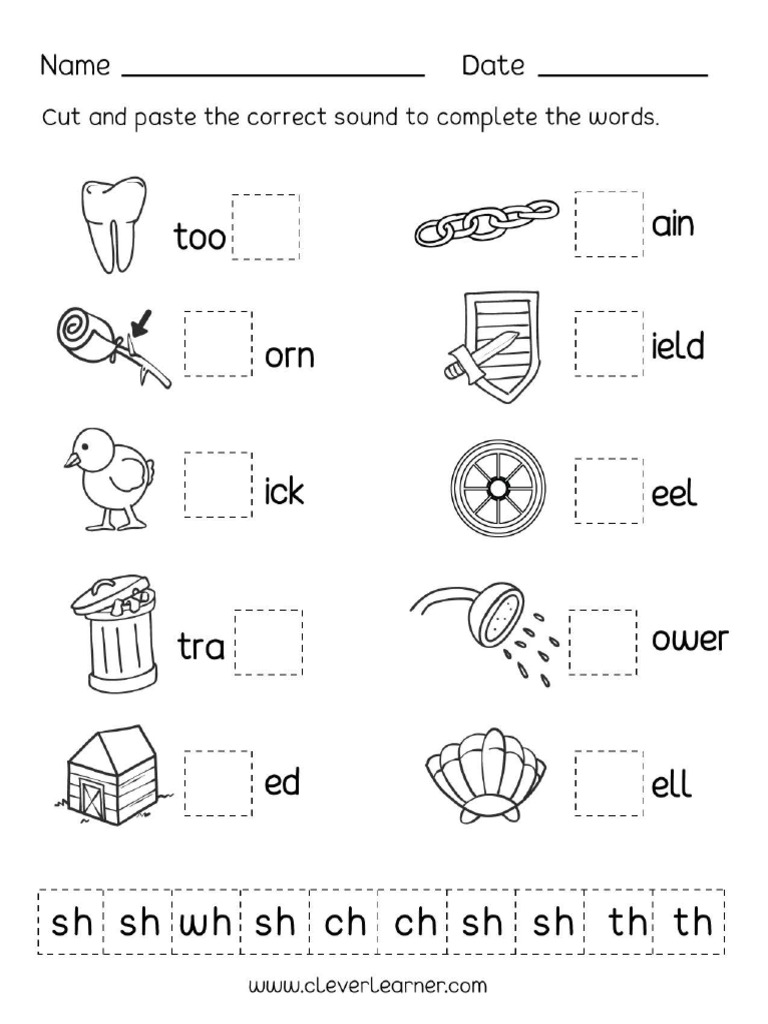 Consonant Digraph 05t | PDF
