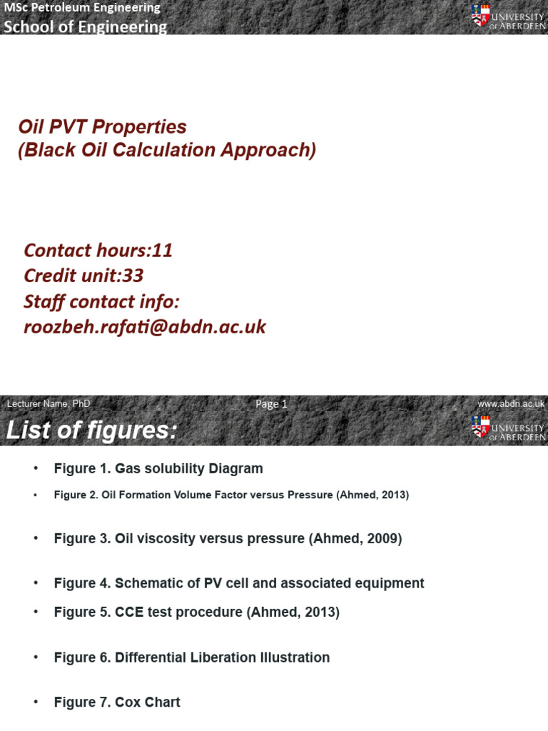 Lecture 5-Oil PVT Properties | PDF | Density | Petroleum